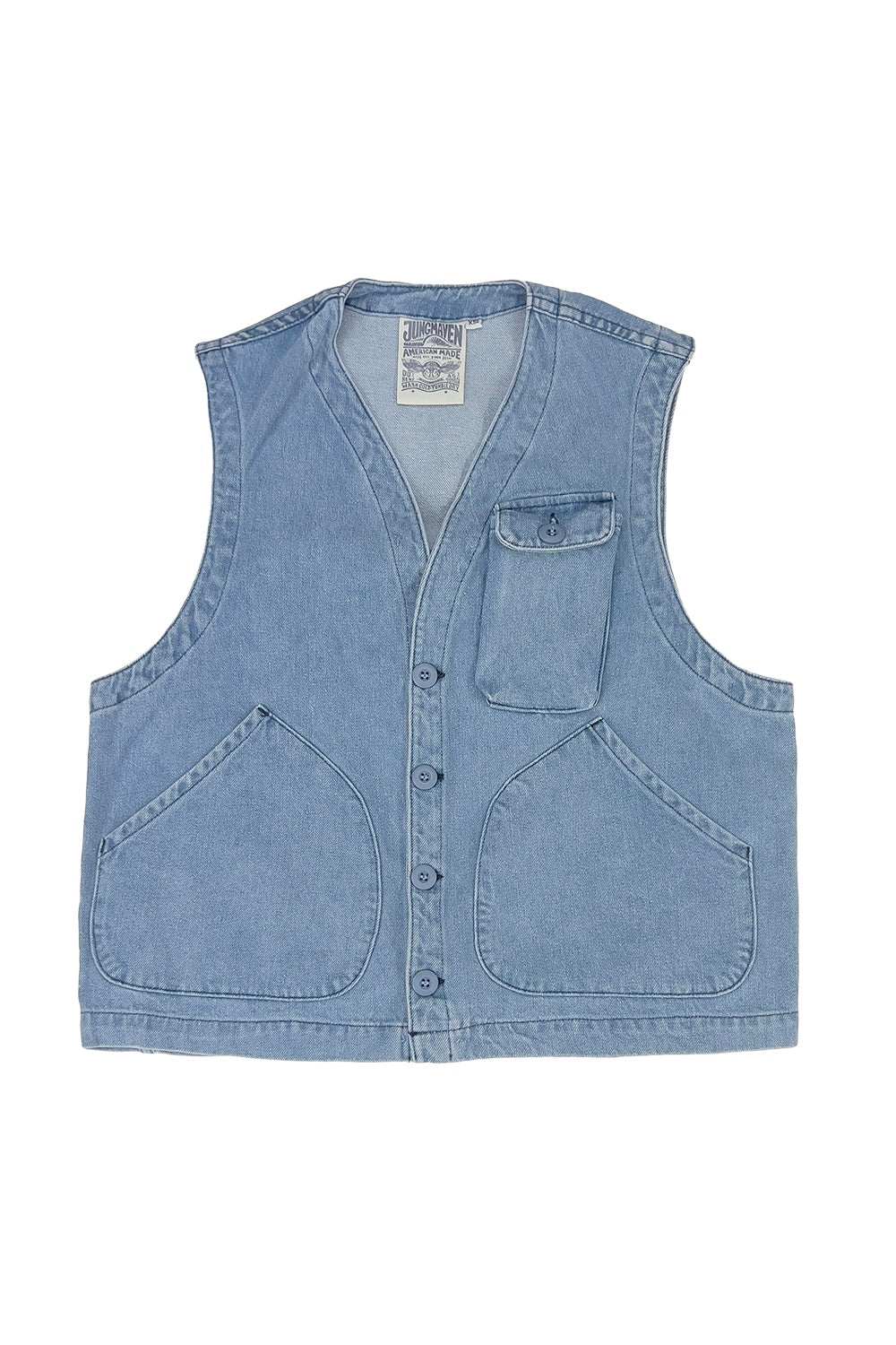 Denim Falcon Vest | Jungmaven Hemp Clothing & Accessories - USA Made